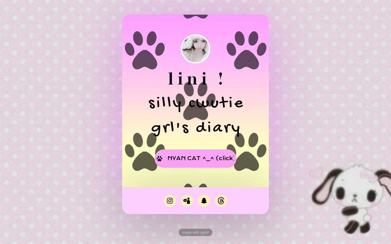 lini's secret site 🍀🐾🎀🍮💗